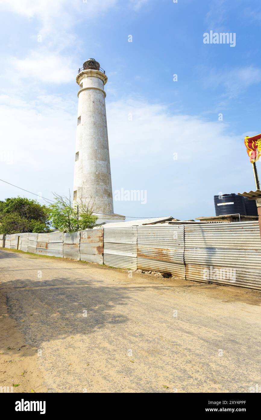 A rural road runs alongside the Point Pedro Lighthouse, now occupied by ...