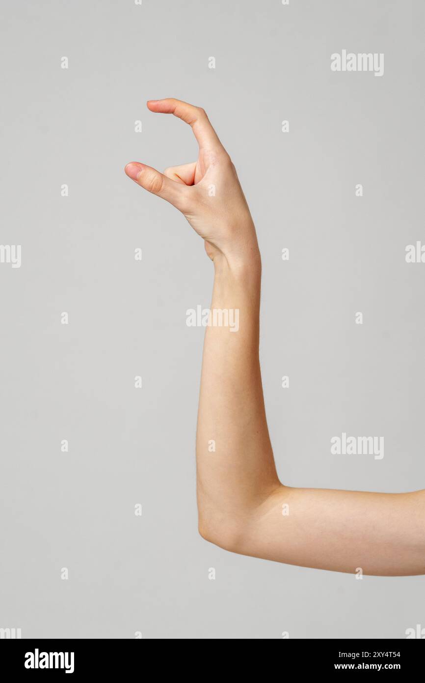 Womans hand forearm gesture hi-res stock photography and images - Alamy