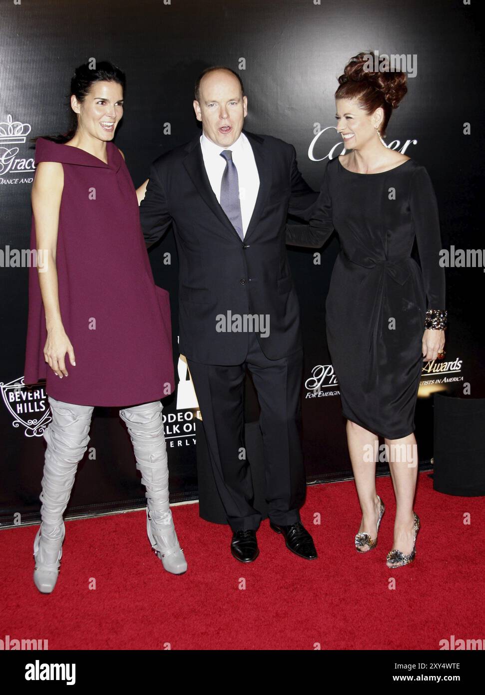 Angie Harmon, Prince Albert II of Monaco and Debra Messing at the Rodeo ...