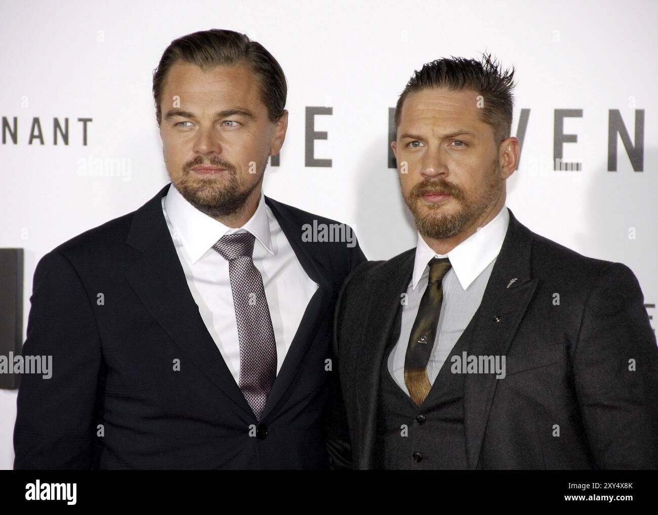 HOLLYWOOD, CA, Leonardo DiCaprio and Tom Hardy at the Los Angeles ...