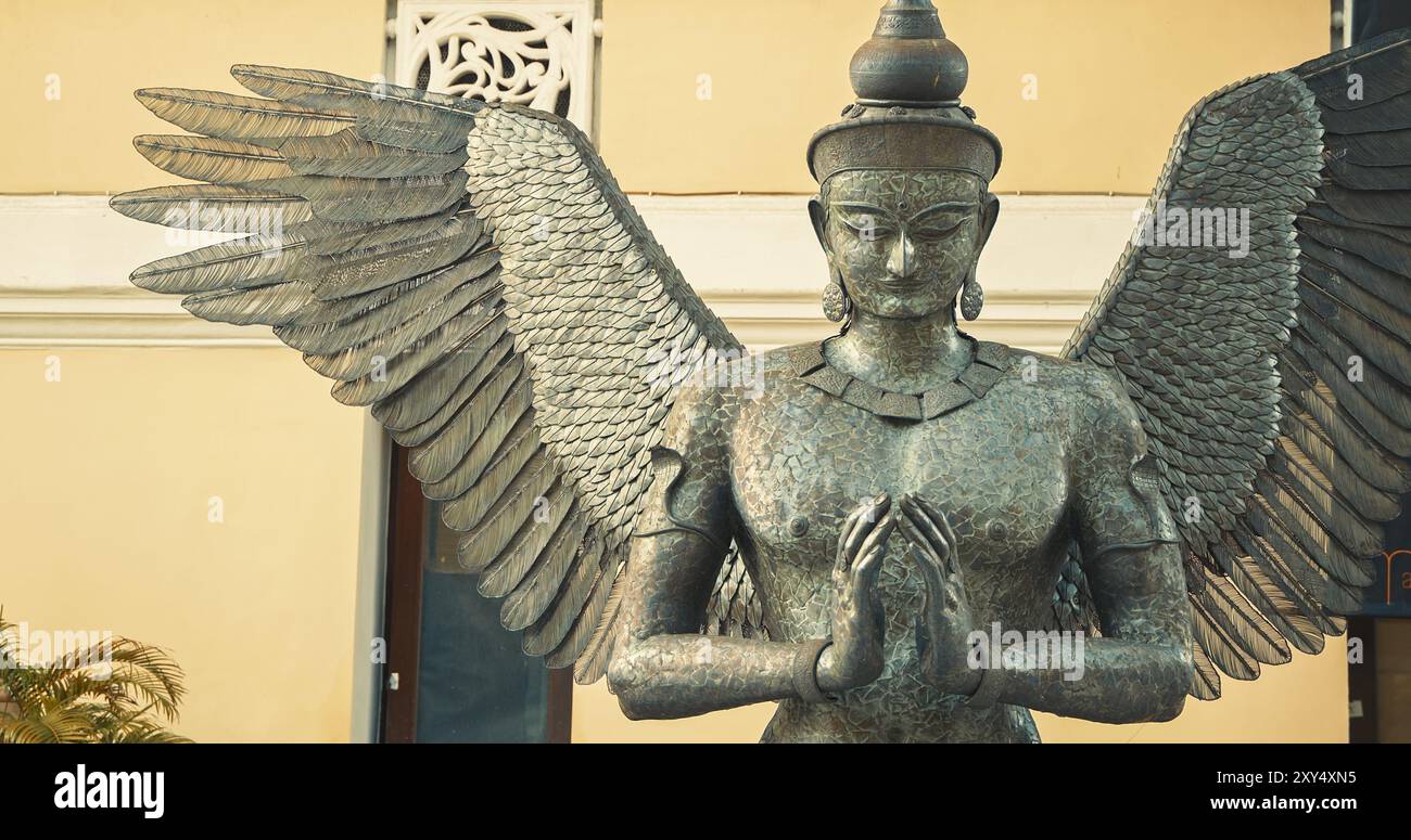 New Delhi, India - February 05, 2024: Close-up Of Statue Of Vishnu ...