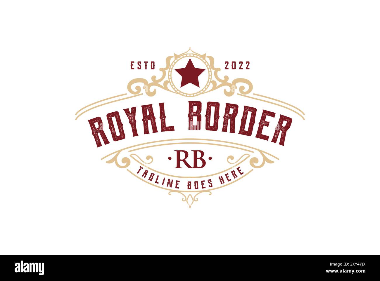 Elegant star badge Cut Out Stock Images & Pictures - Alamy