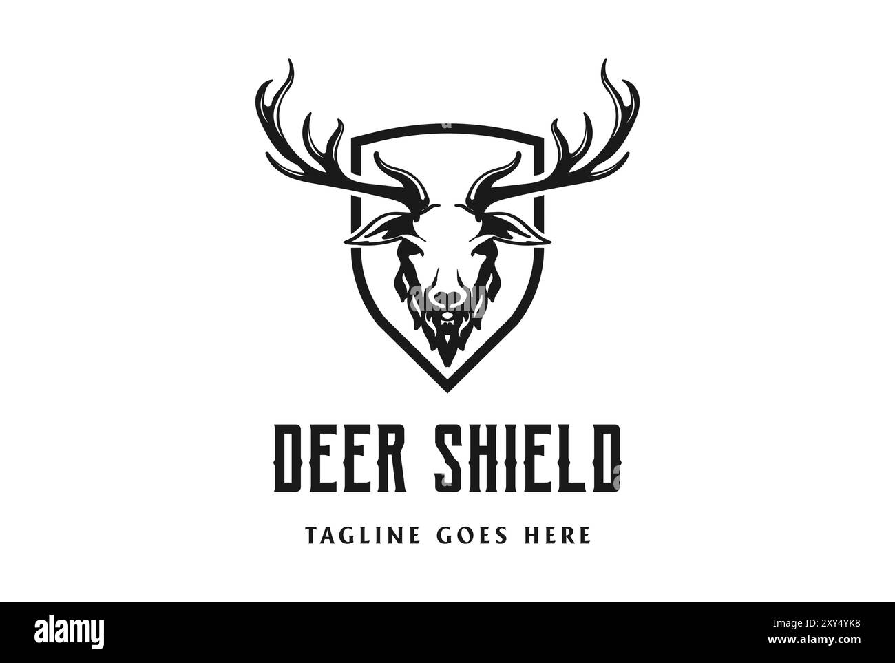 Deer Stag Buck Reindeer Elk Antler Wall and Shield for Protect Hunting ...