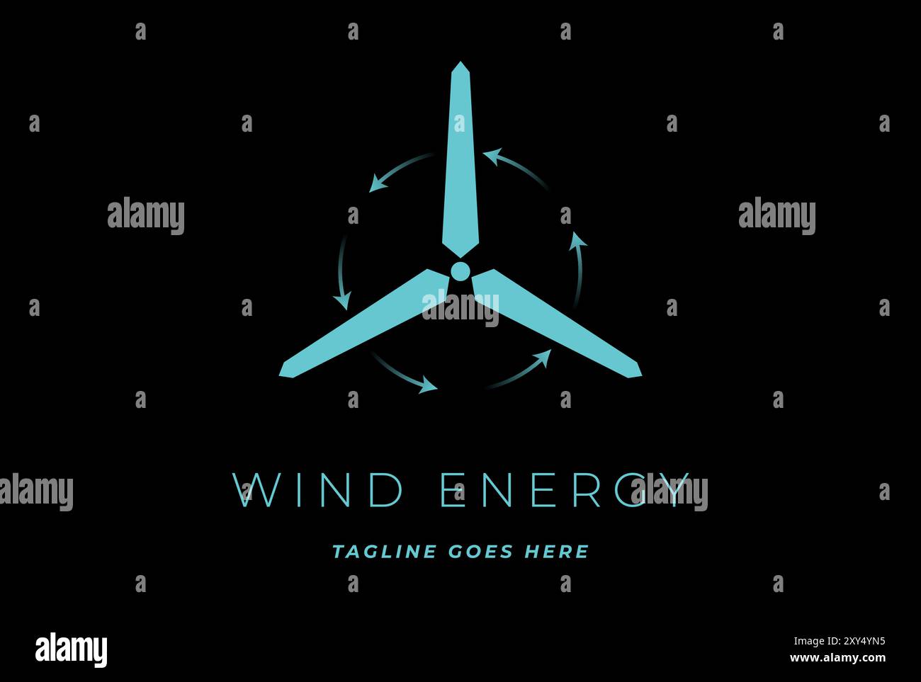Simple Minimalist Windmill for Renewable Energy Logo Design Vector ...