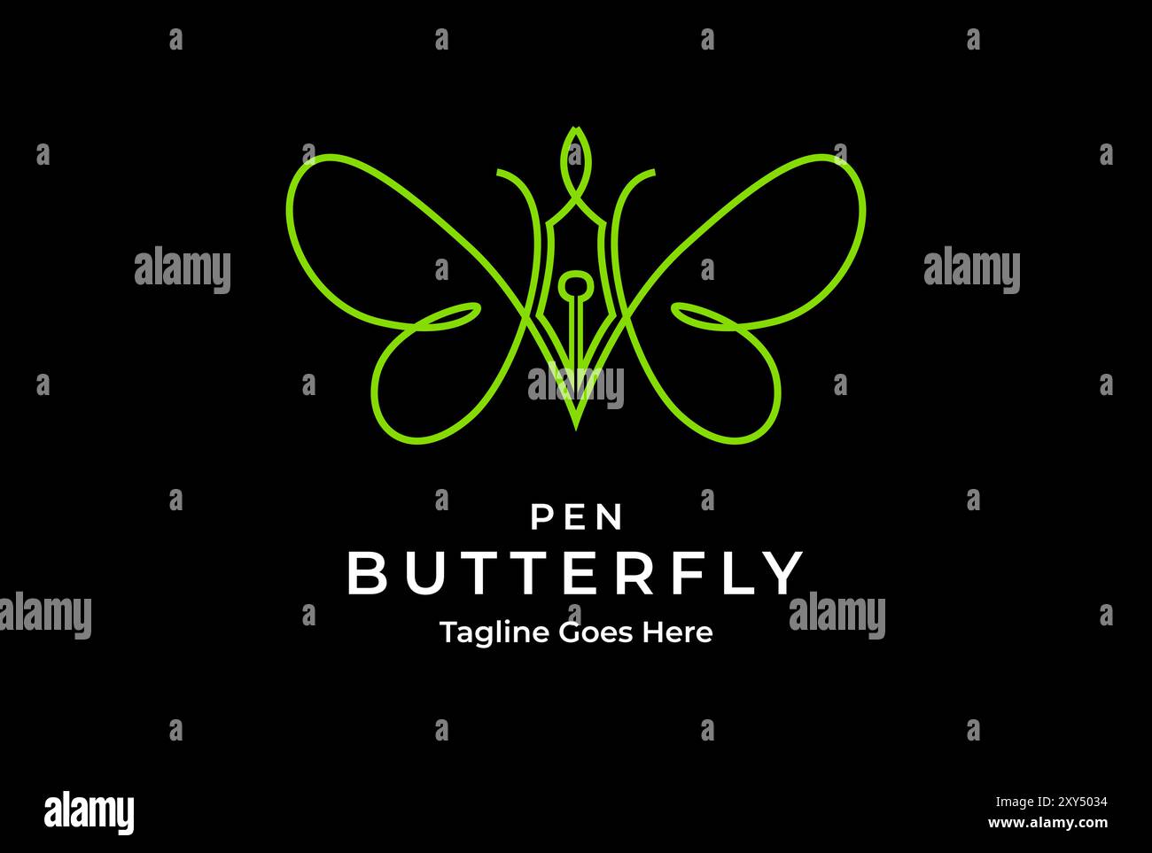 Pen Pencil Butterfly Monogram for School Education College University ...