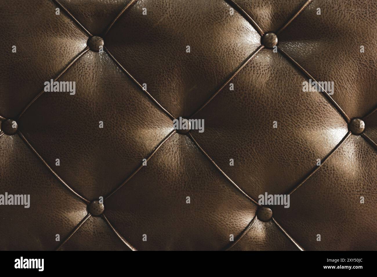 Surface of a rhombic split skin with buttons on the back of the bed ...