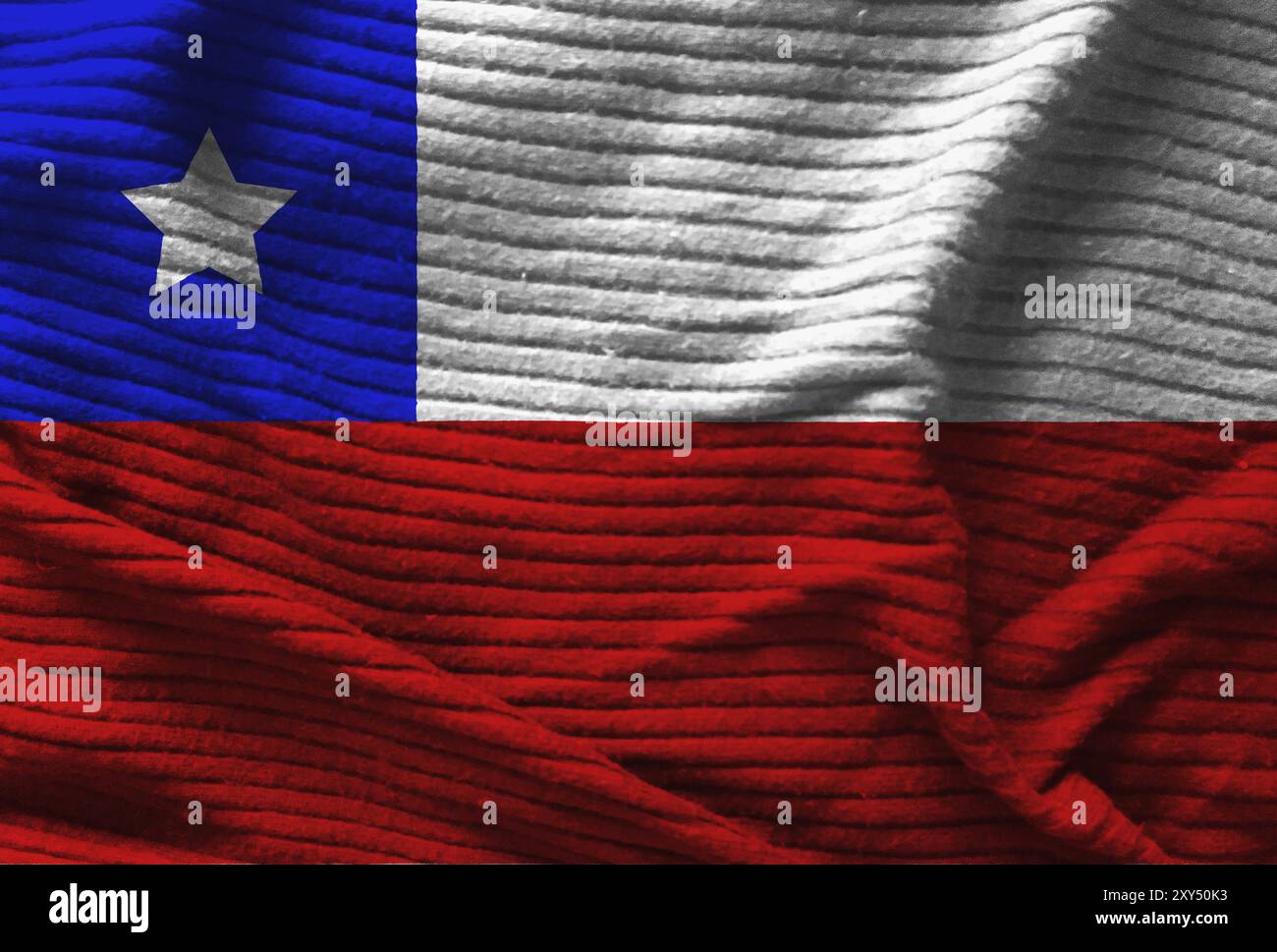 Flag of chile on texture hi-res stock photography and images - Alamy