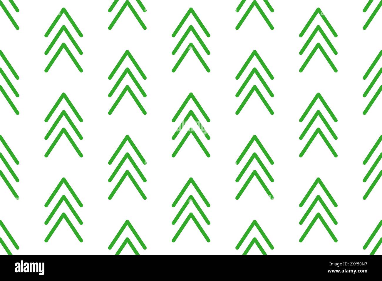 Christmas tree seamless pattern. Green candy zigzag stripes background ...