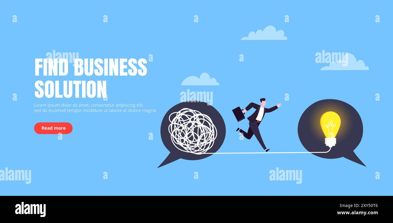 Understanding problem solution simplify challenge with idea Stock Vector Image & Art - Alamy