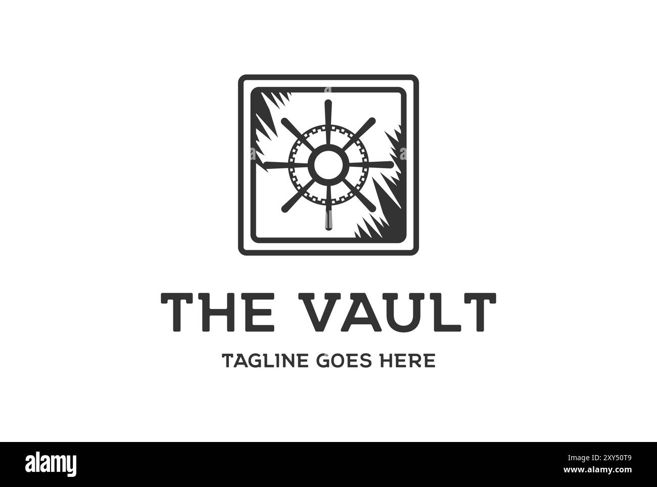 Vintage Retro Vault Safe Handle Gear Factory Logo Design Vector Stock Vector Image & Art - Alamy