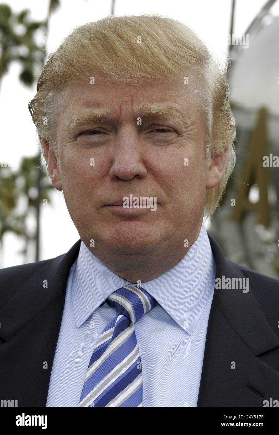 UNIVERSAL CITY, CA, MARCH 10, 2006: Donald Trump kicks off the sixth ...