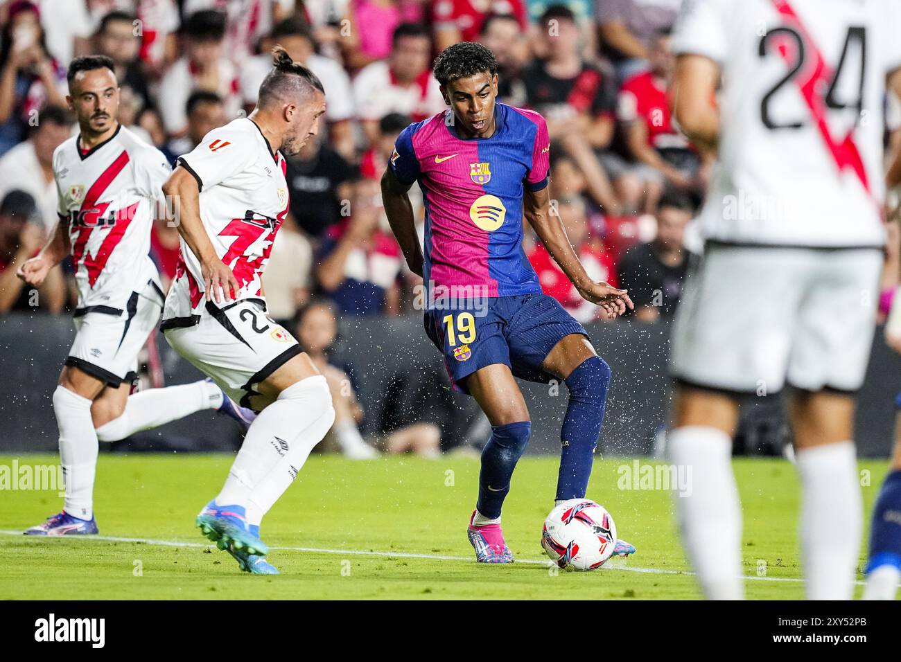 Lamine Yamal of FC Barcelona during the Spanish championship La Liga football match between Rayo ...
