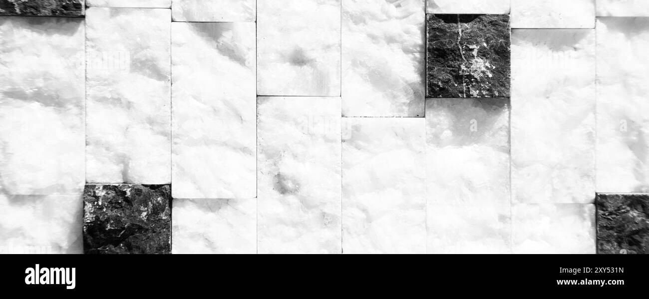 Rectangular cut out black white an grey organic marble wall texture ...