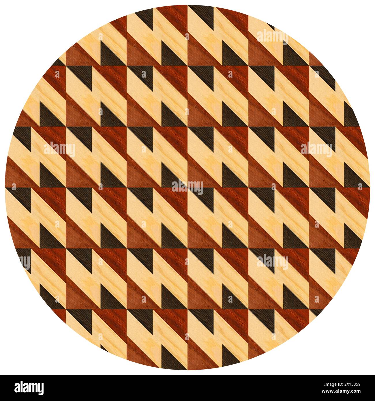 Wooden marquetry, patterns created from the combination of different ...