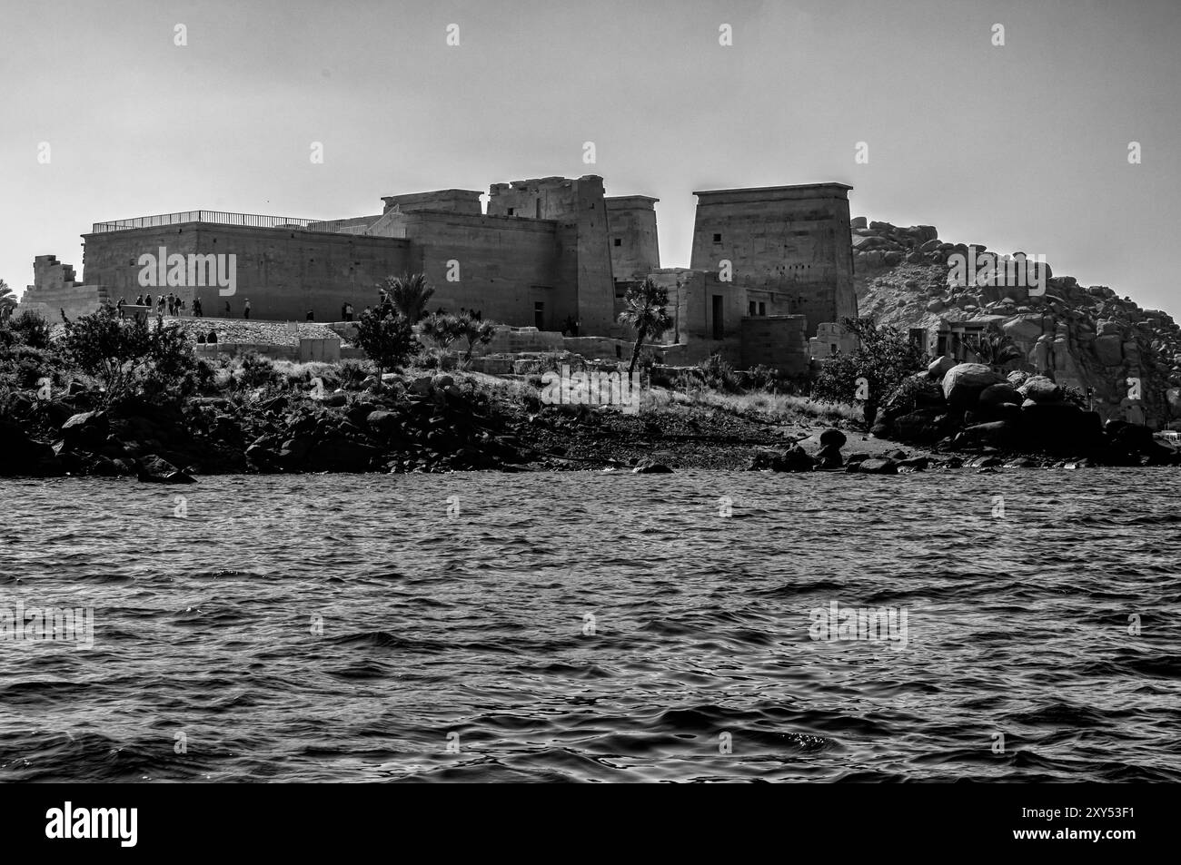 Temple of Isis in Philae Temple Complex from the Nile, Agilkia Island ...