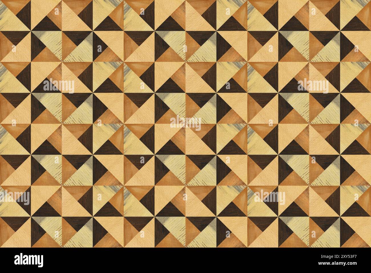 Wooden marquetry, patterns created from the combination of different ...