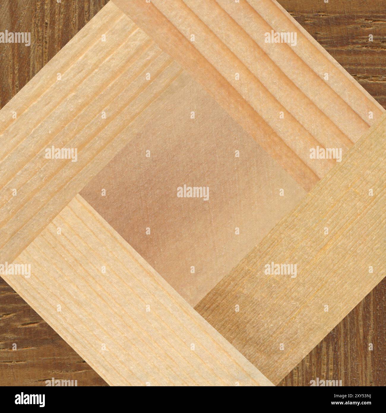 Wooden marquetry, patterns created from the combination of different ...