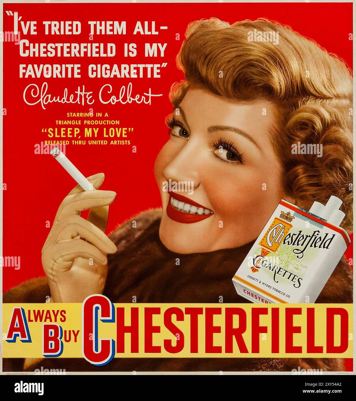 American cigarettes chesterfield hi-res stock photography and images ...