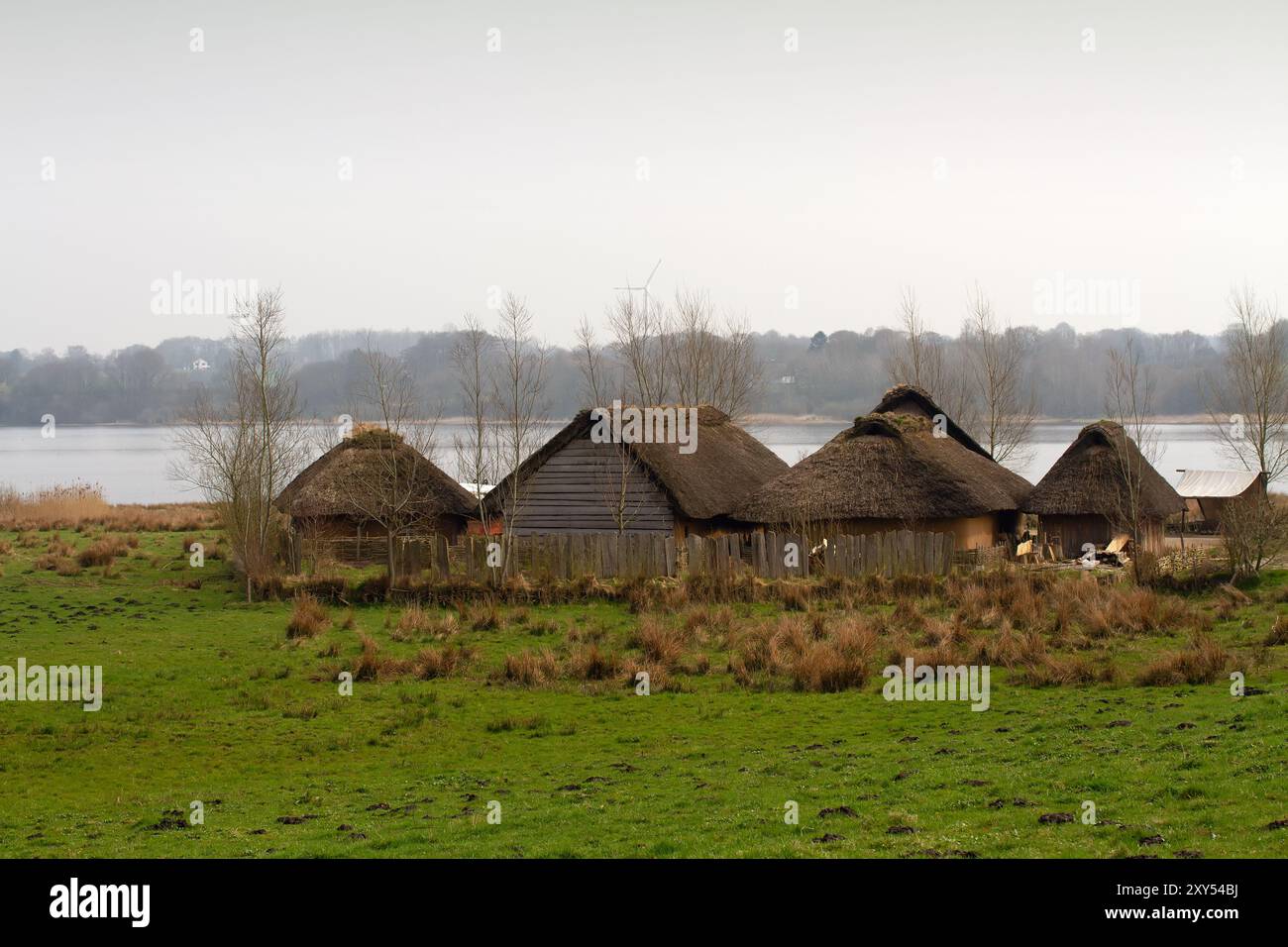 Cabins in Haddeby, Germany, Europe Stock Photo - Alamy