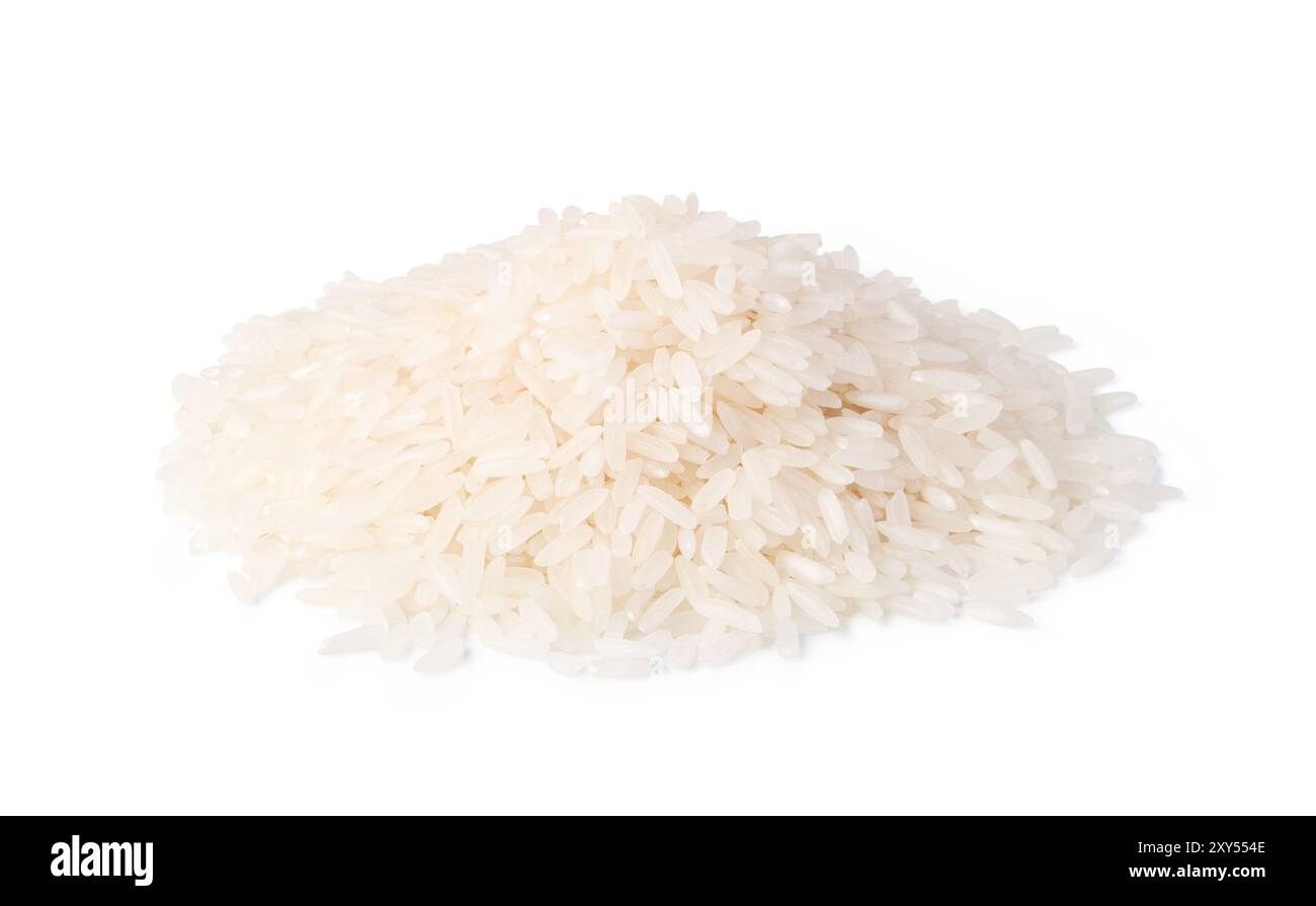 Rice isolated on a white background Stock Photo - Alamy