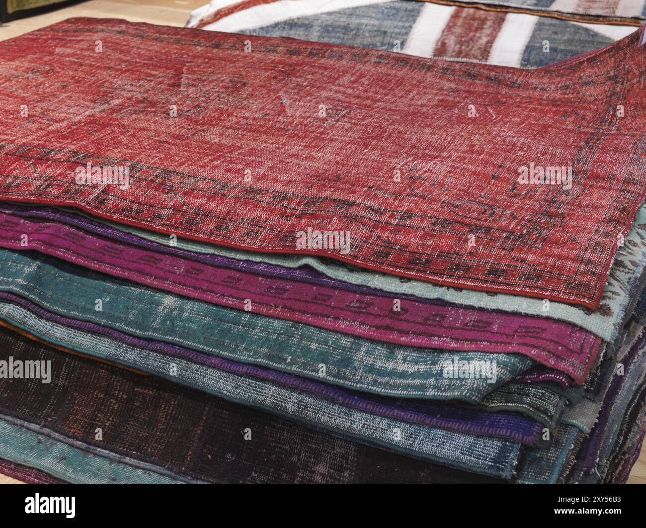 Stacked up carpets hi-res stock photography and images - Alamy