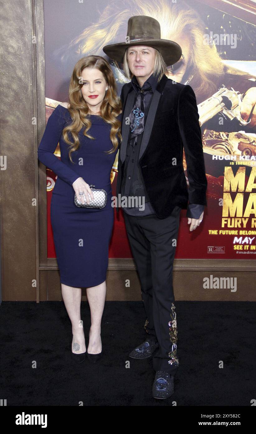 Lisa Marie Presley and Michael Lockwood at the Los Angeles premiere of ...