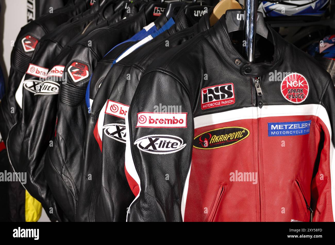 Variety different leather jackets hi-res stock photography and images ...