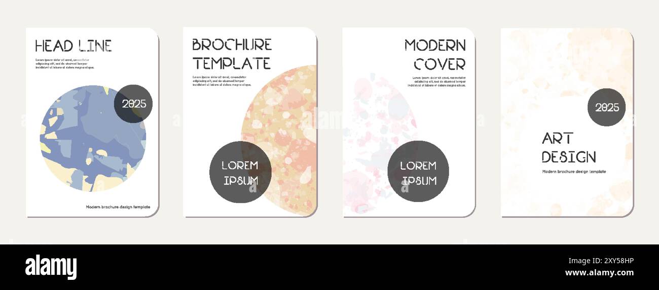 School notebook cover design. Terrazzo abstract background made of ...