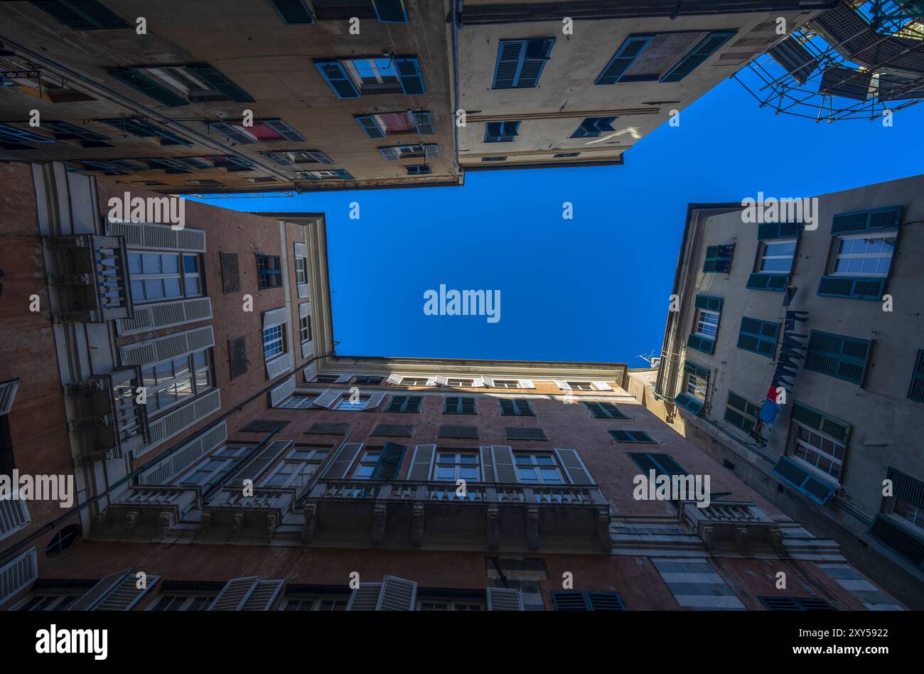 The facade of the Palace of Cattaneo della Volta in the historic center ...