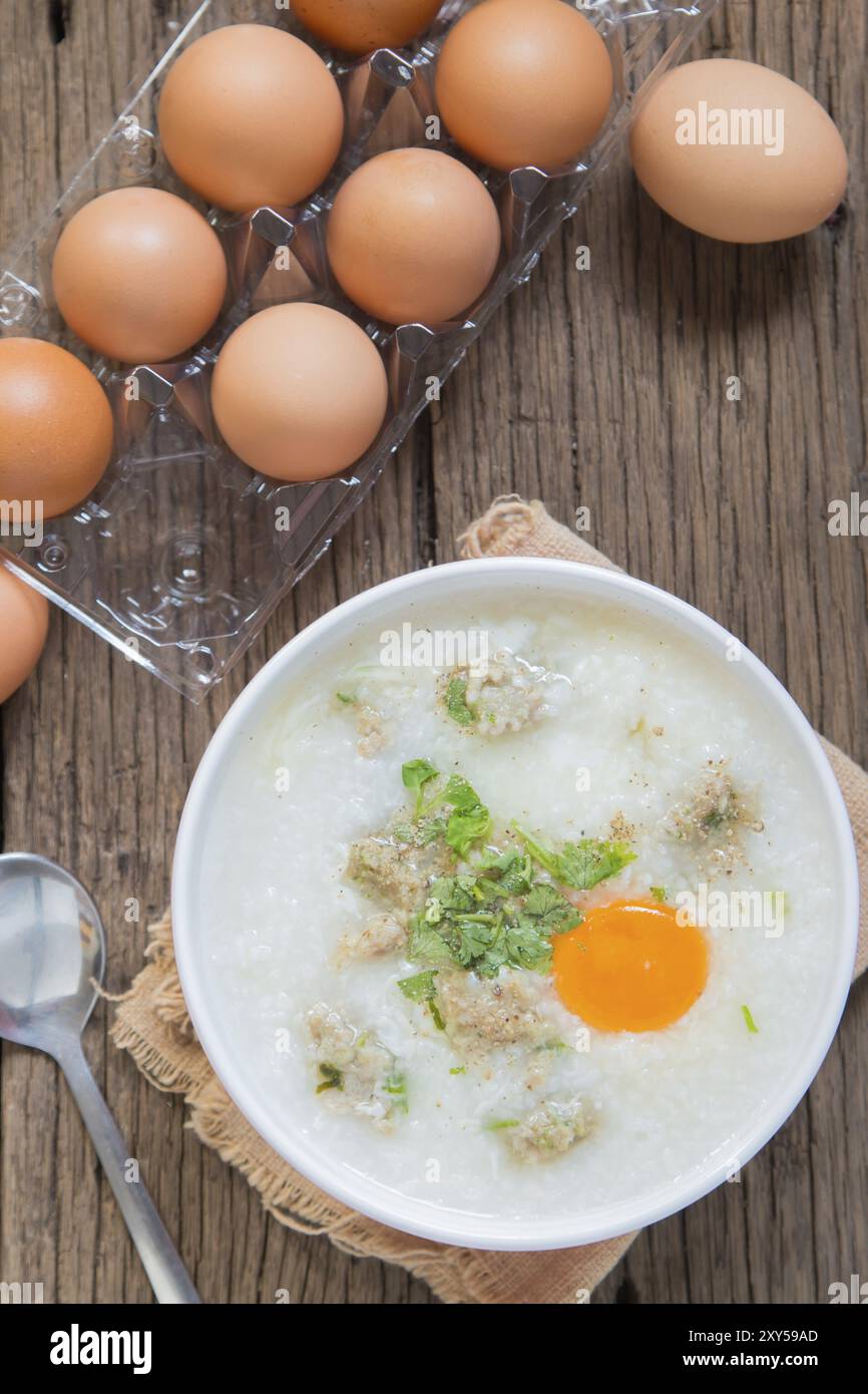 Congee, rice gruel Stock Photo - Alamy