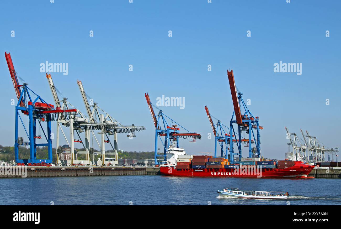 Der HHLA Container Terminal Burchardkai ist die groesste und aelteste ...