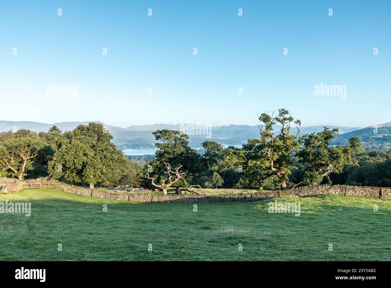 Beautiful traditional scenery in the Lake District National Park in ...