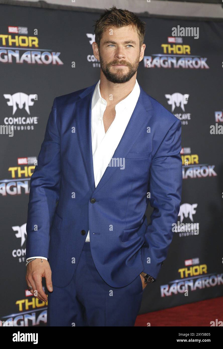 Chris Hemsworth at the World premiere of 'Thor: Ragnarok' held at the El Capitan Theatre in ...