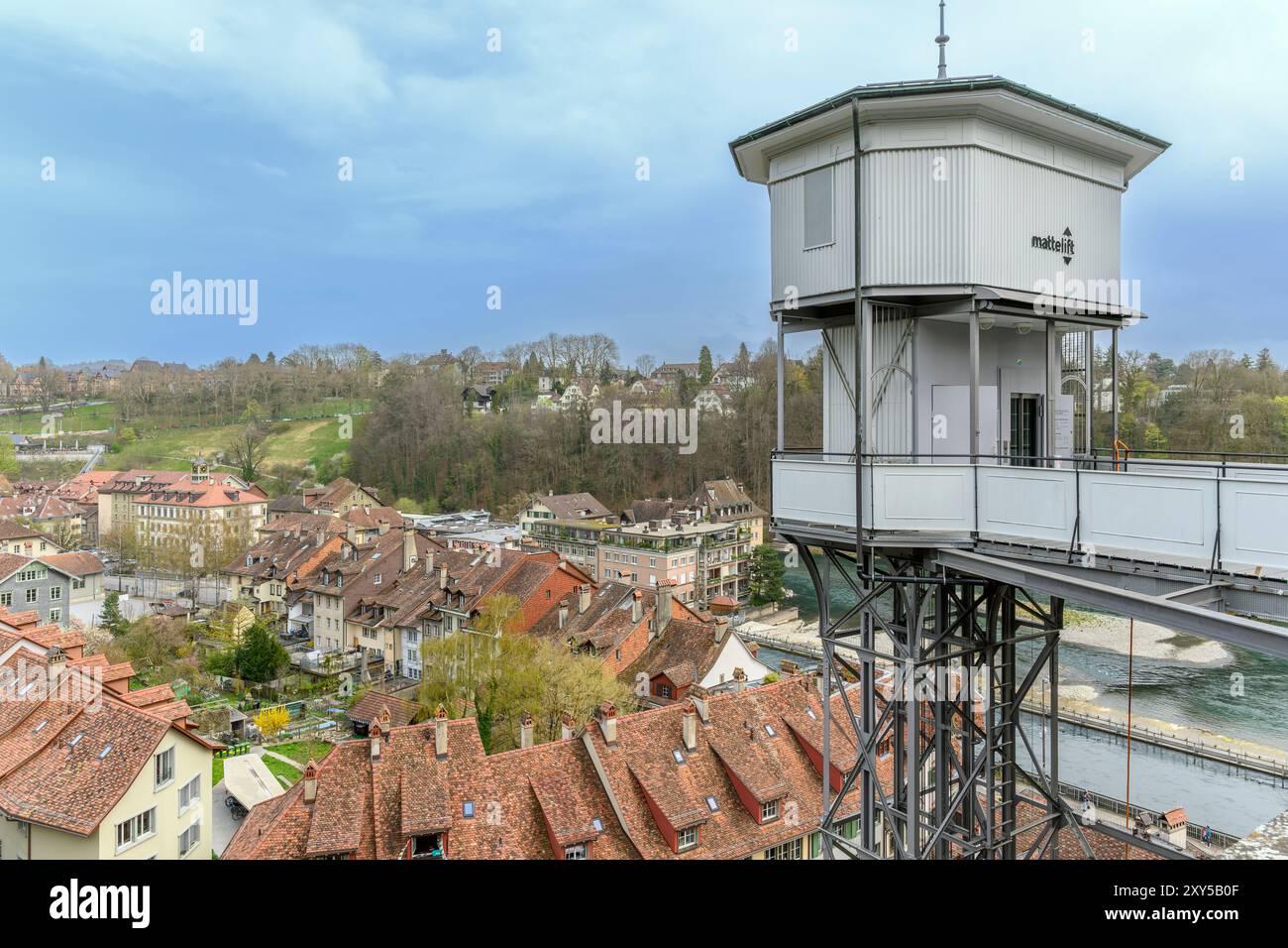 Bern Matte, a Gondola lift station that takes passengers up from ...