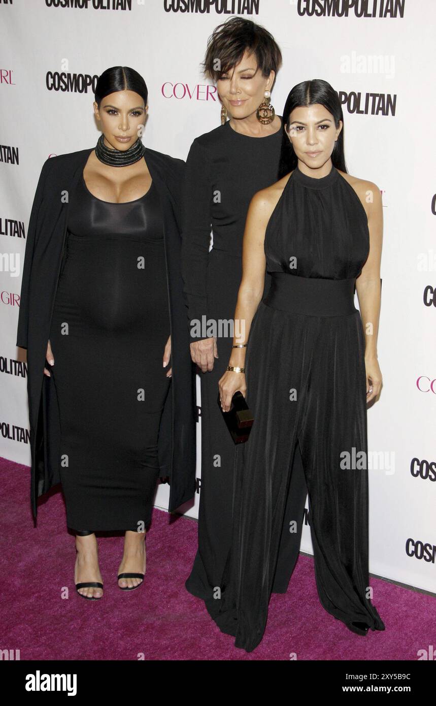 Kris Jenner, Kourtney Kardashian and Kim Kardashian at Cosmopolitan ...