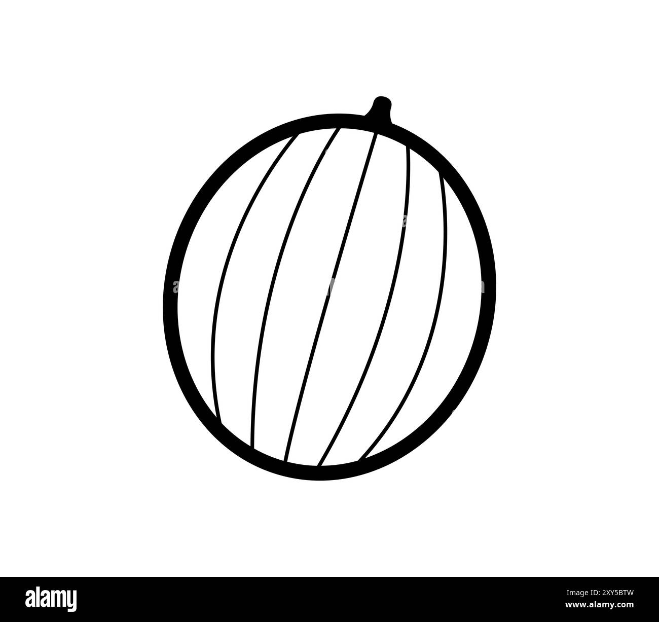 Melon icon illustrated in vector on white background Stock Photo - Alamy