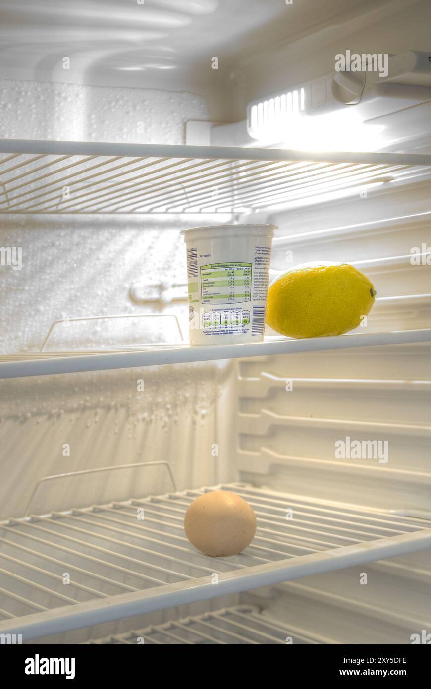 Almost empty fridge Stock Photo - Alamy