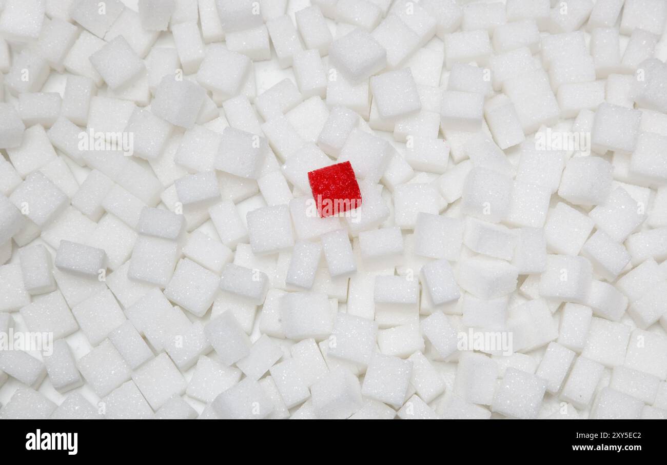 Lump sugar, symbol diabetes Stock Photo - Alamy