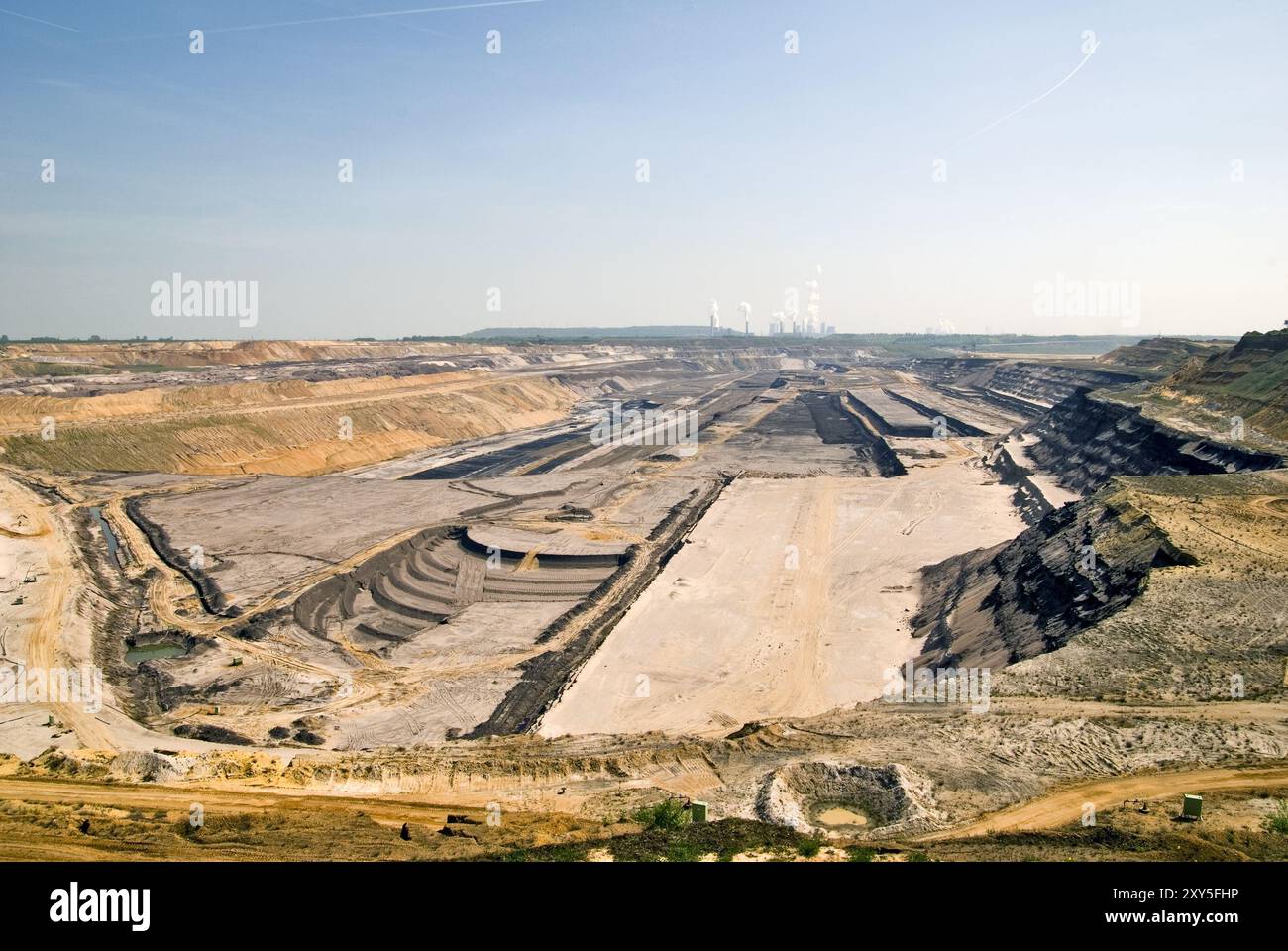 Garzweiler open-cast mine, coal-mined field Stock Photo - Alamy