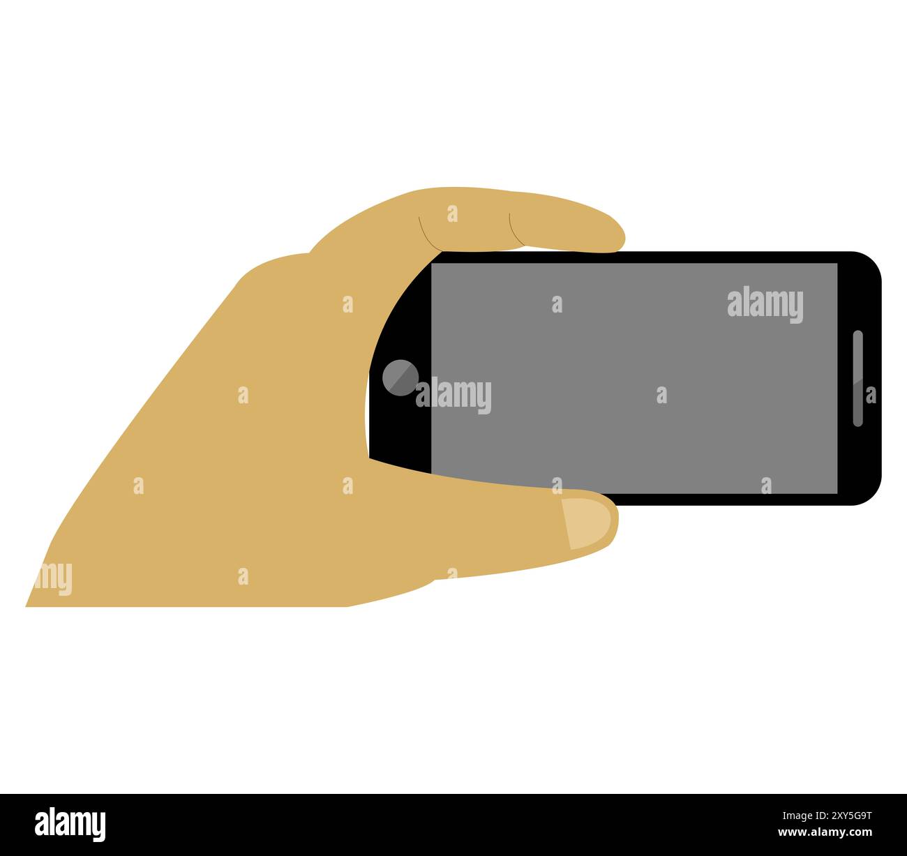 Touch mobile phone icon illustrated in vector on white background Stock ...