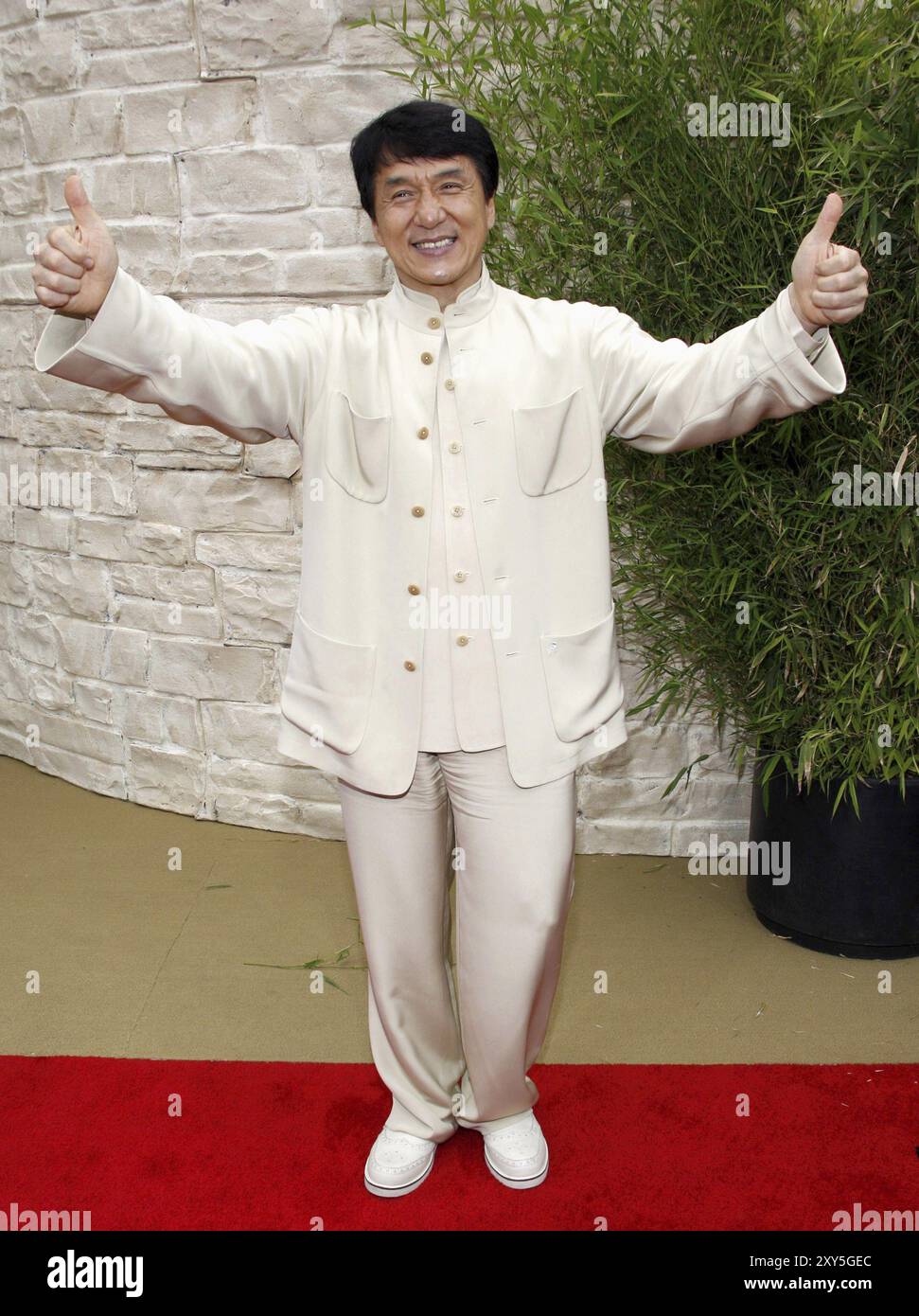 Jackie Chan at the Los Angeles premiere of 'The Karate Kid' held at the ...