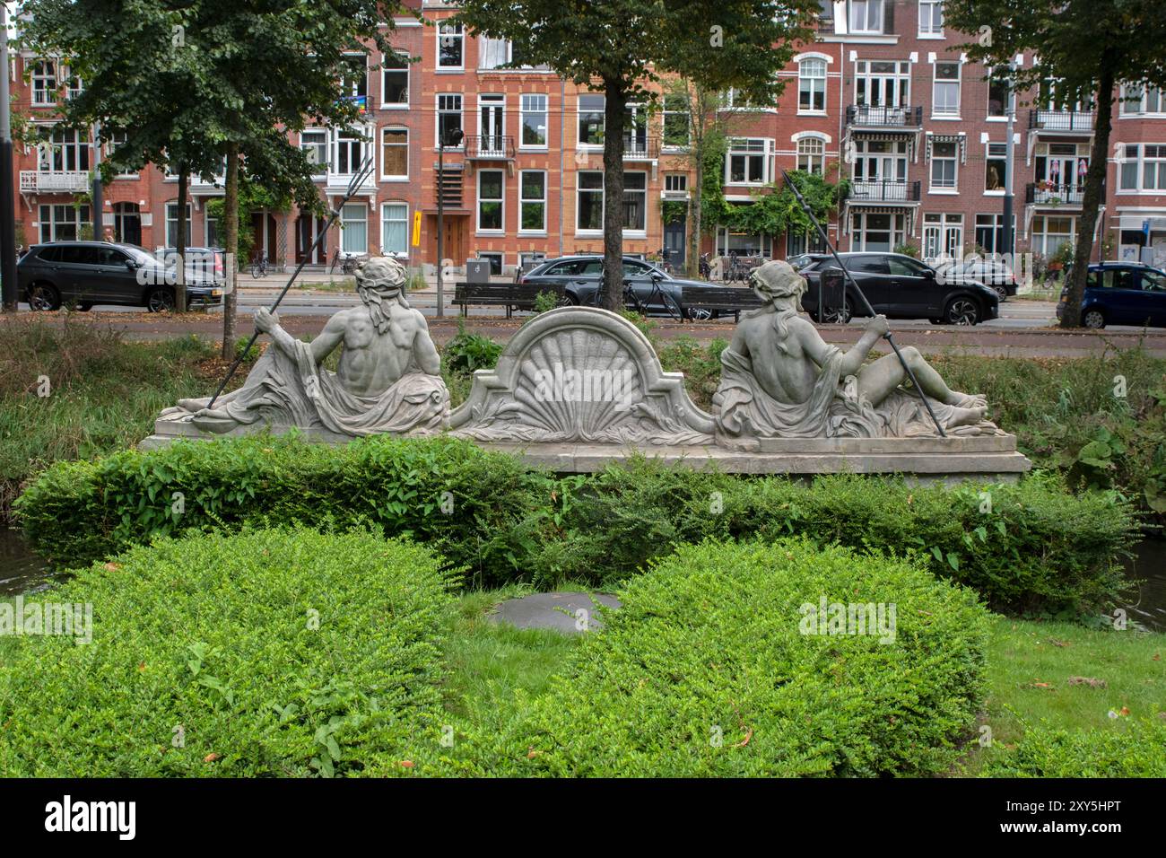 Backside Fountain From The Huize Frankendael Building At Amsterdam The ...