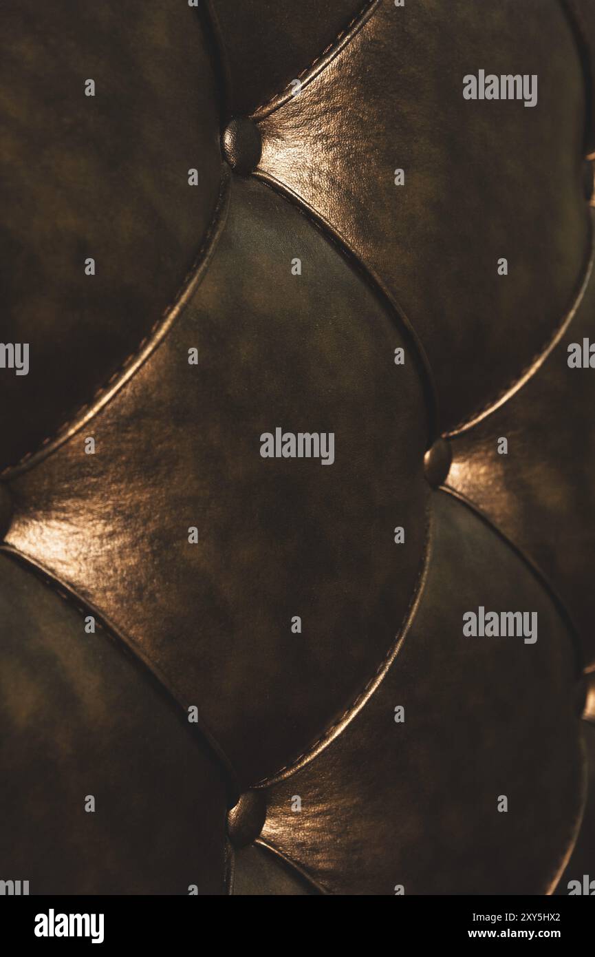 Surface of a rhombic split skin with buttons on the back of the bed ...