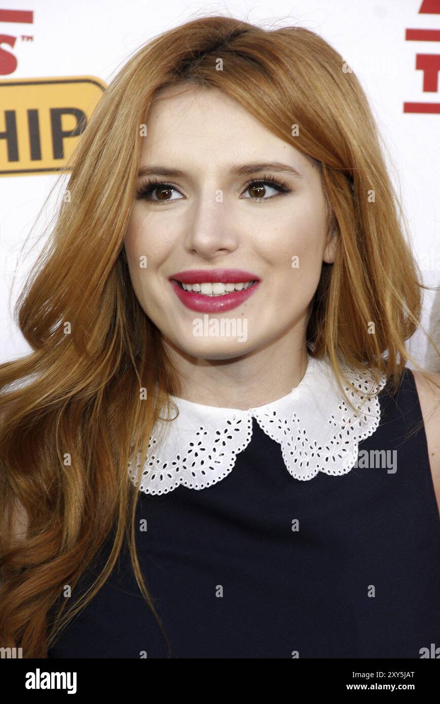 Bella Thorne at the Los Angeles premiere of 'Alvin And The Chipmunks ...