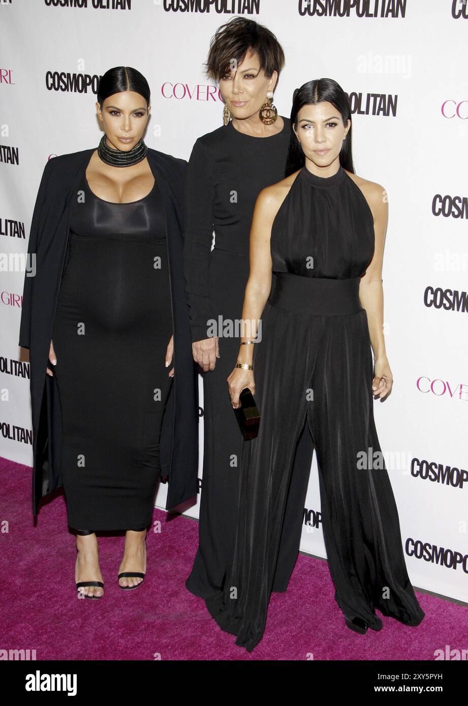 Kris Jenner, Kourtney Kardashian and Kim Kardashian at Cosmopolitan ...