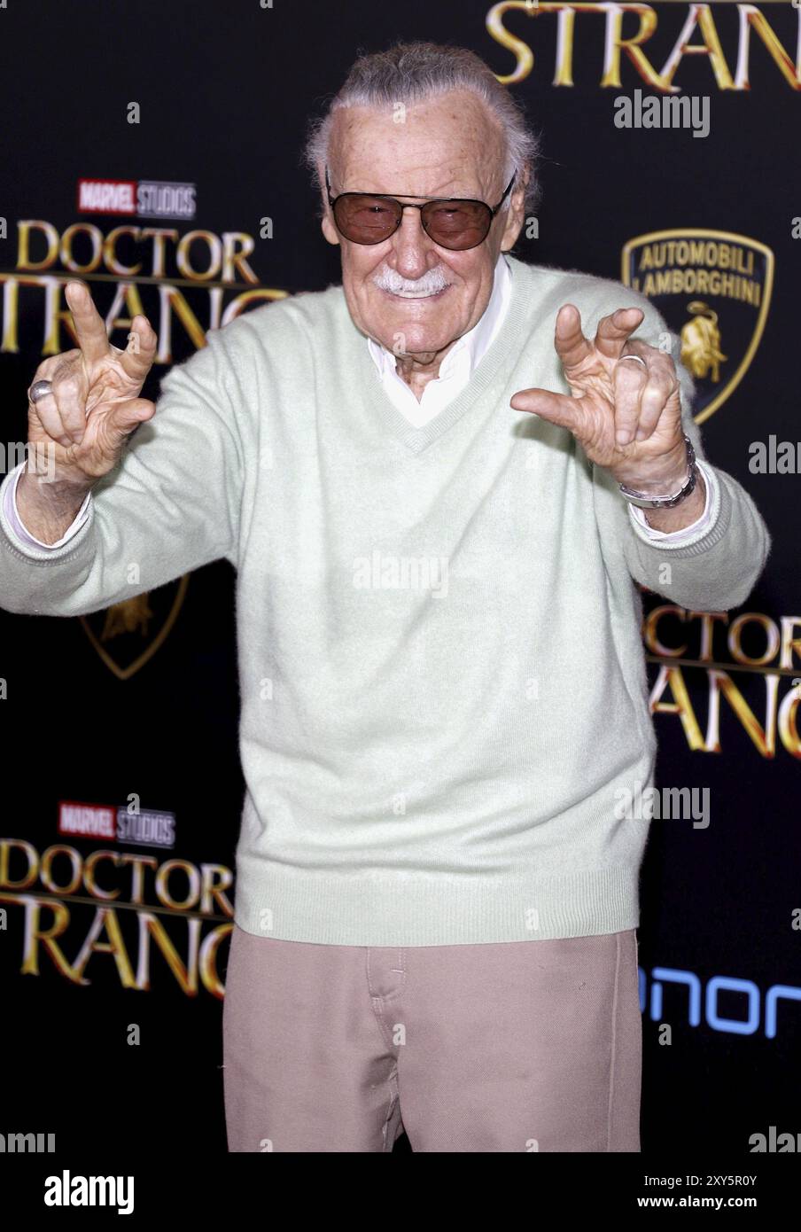 Stan Lee at the World premiere of 'Doctor Strange' held at the El ...