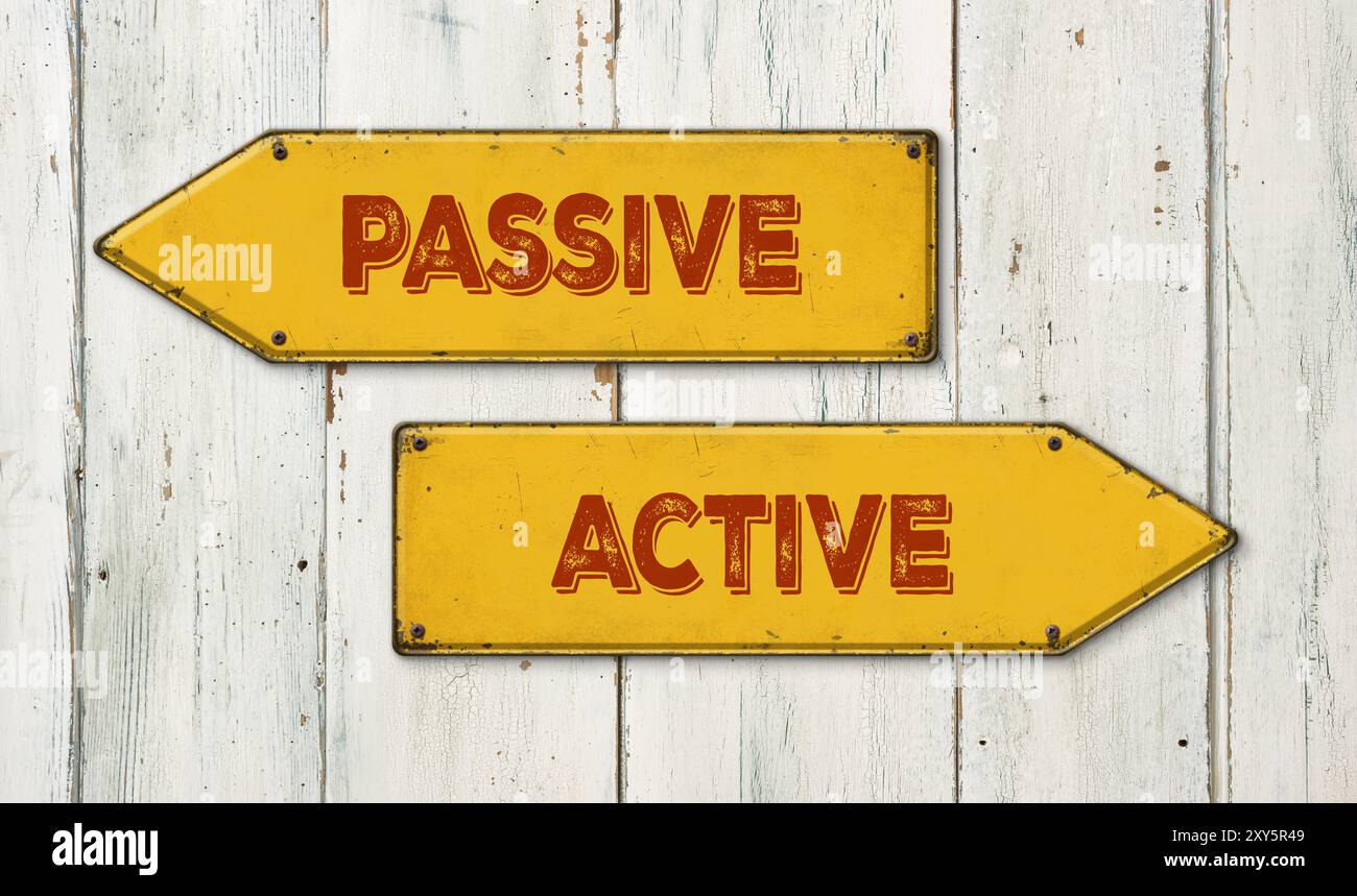 Passive signs hi-res stock photography and images - Alamy