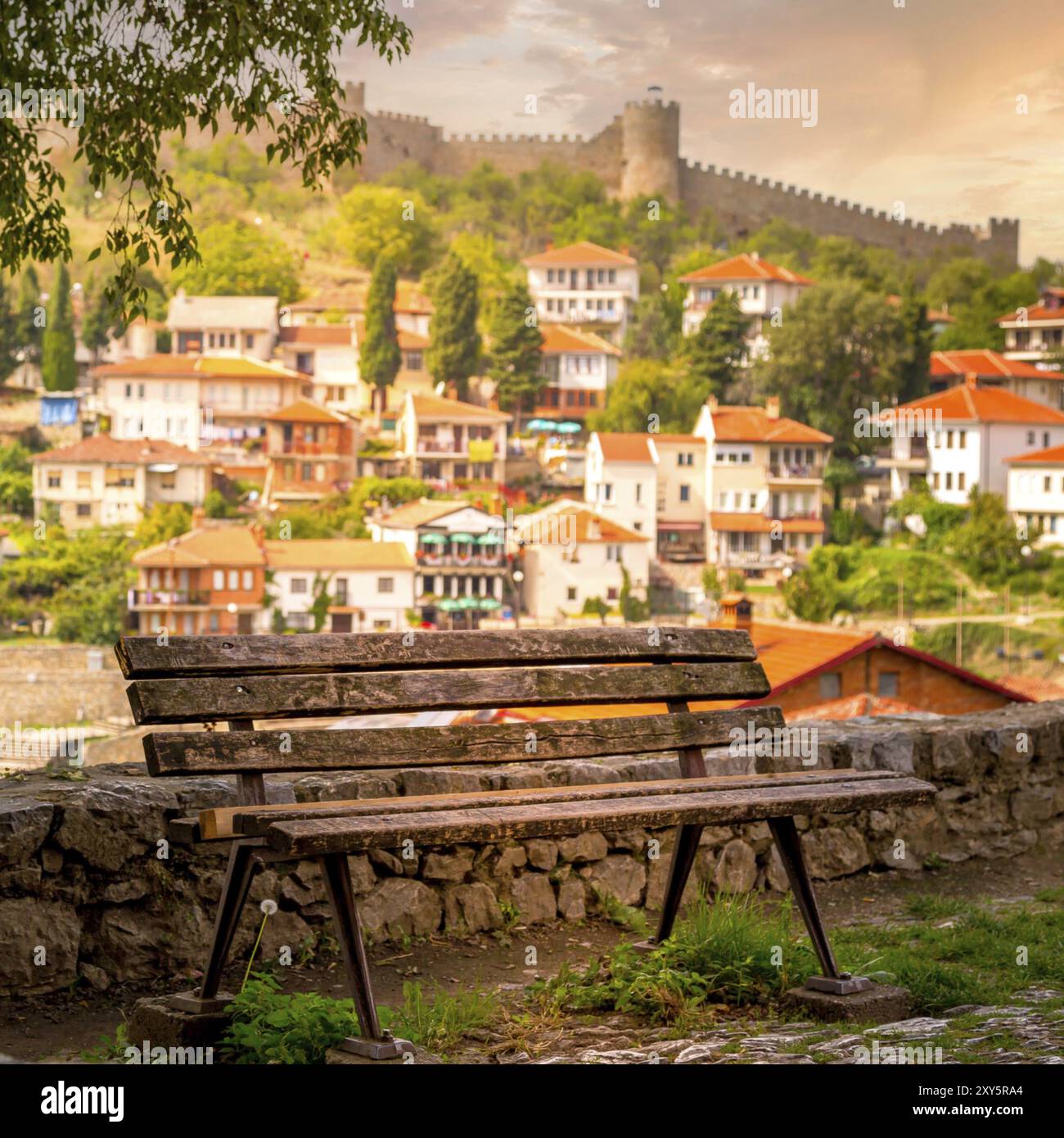 Flight over castle ohrid macedonia hi-res stock photography and images ...
