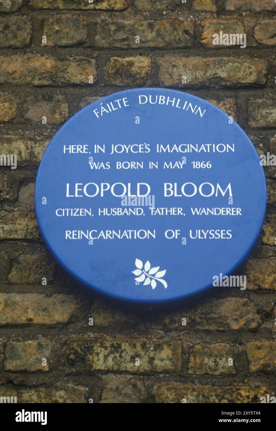 Blue Plaque James Joyce. Here in Jocye’s Imagination was Born in May ...