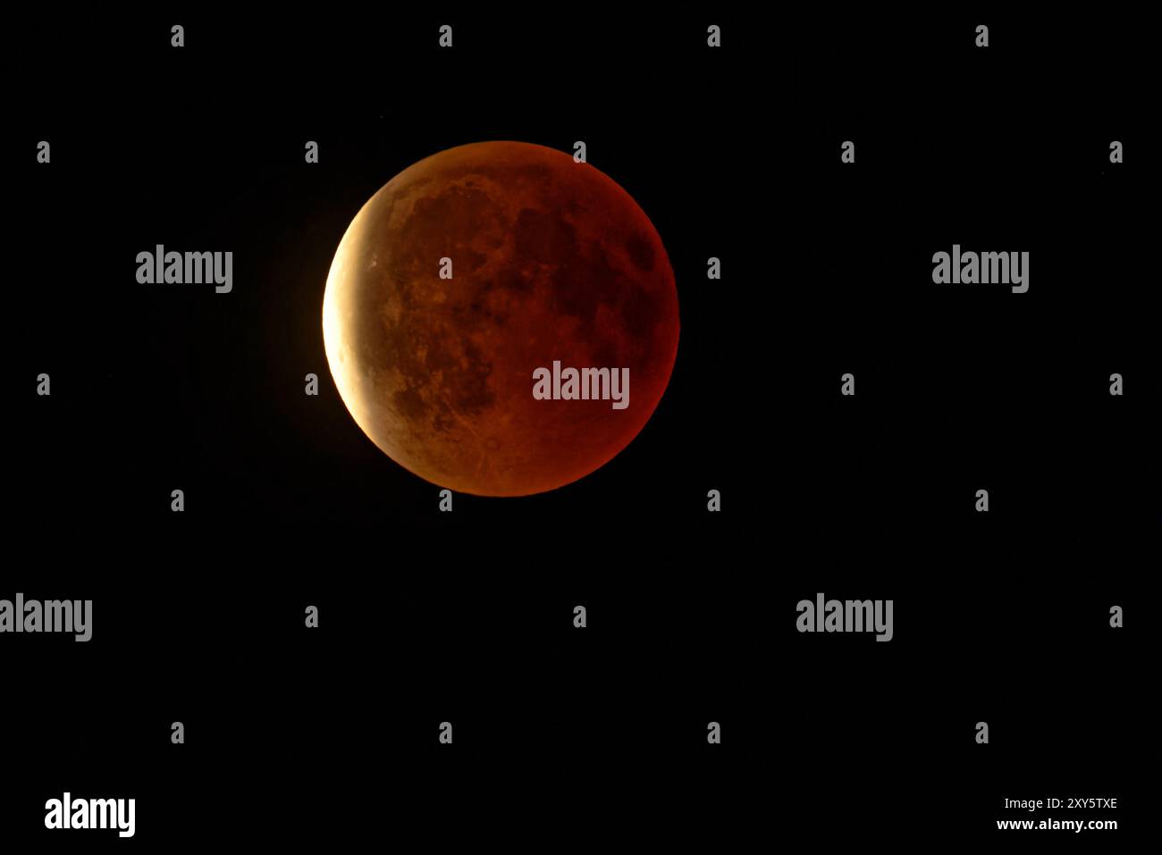 Blood moon 2018 Stock Photo - Alamy